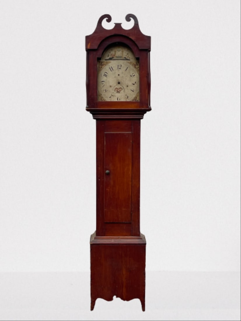 Silas Hoadley Tall Case Clock Auction