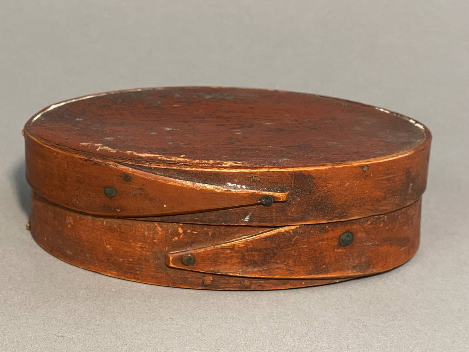 Small Red Painted Shaker Box Auction