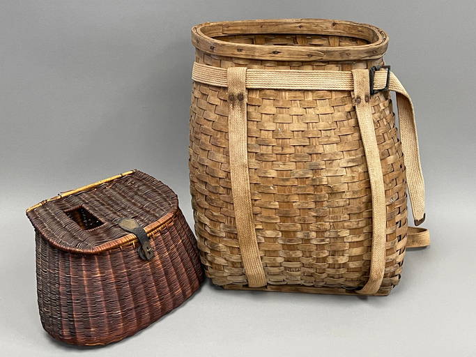 Back Adirondack Basket And Creel