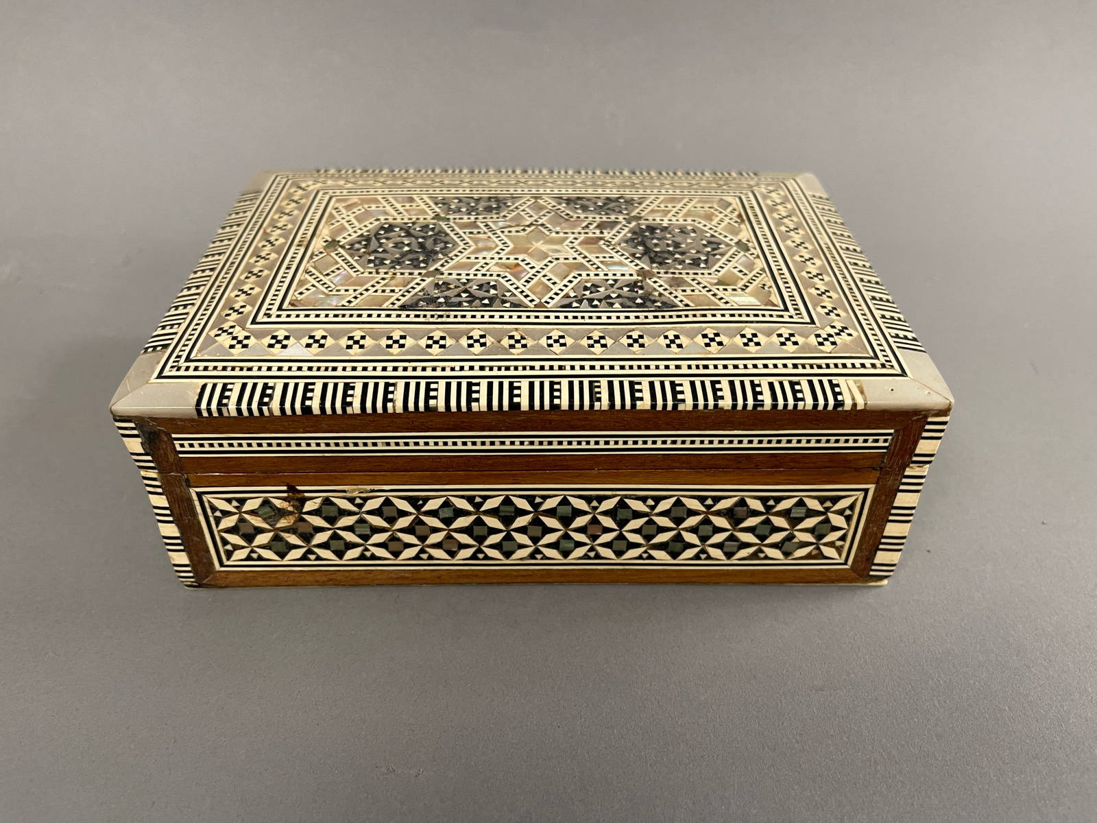 Intricately Inlaid Valuables Box Auction