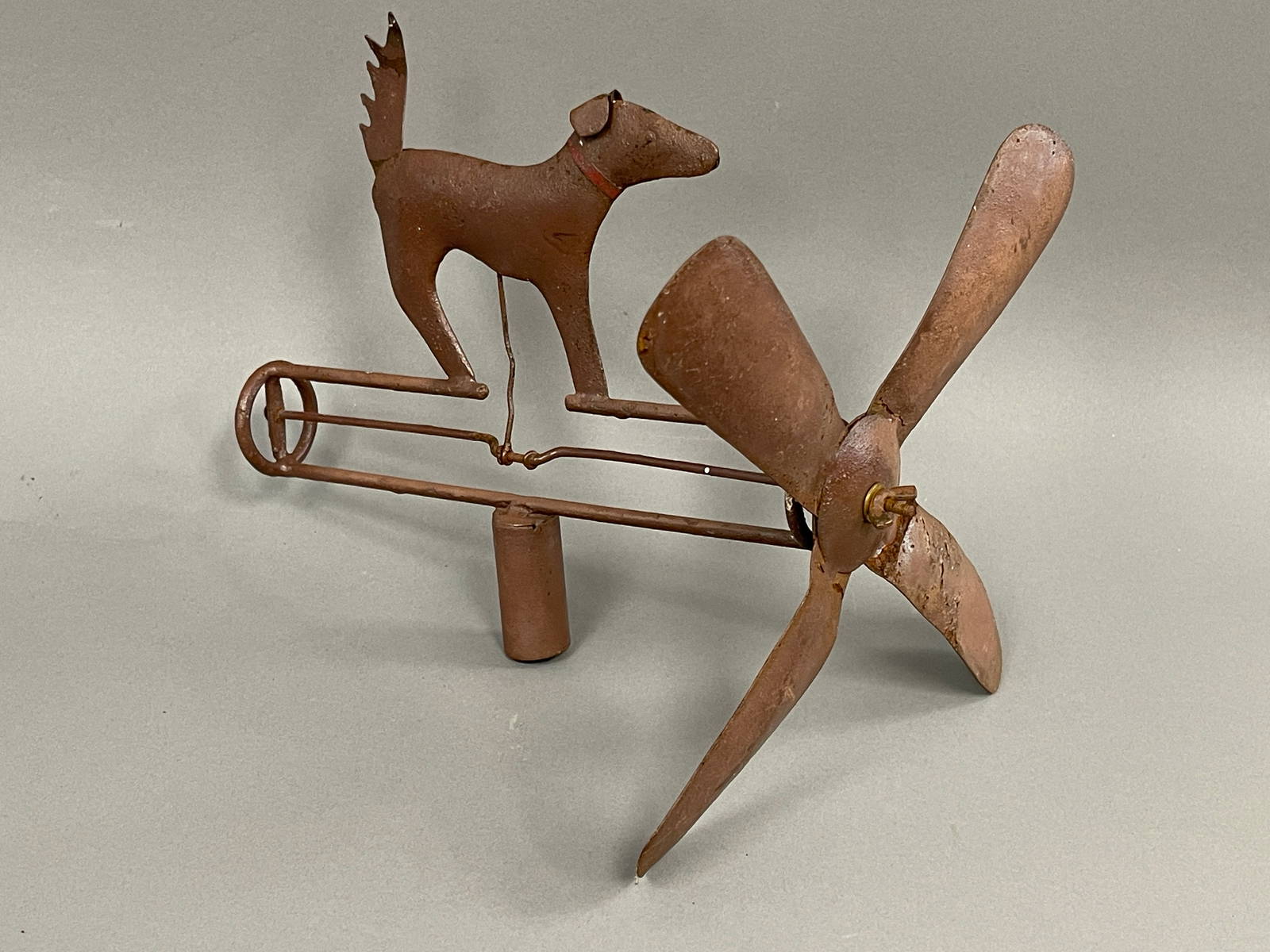 Sheet Metal Dog Whirligig Auction