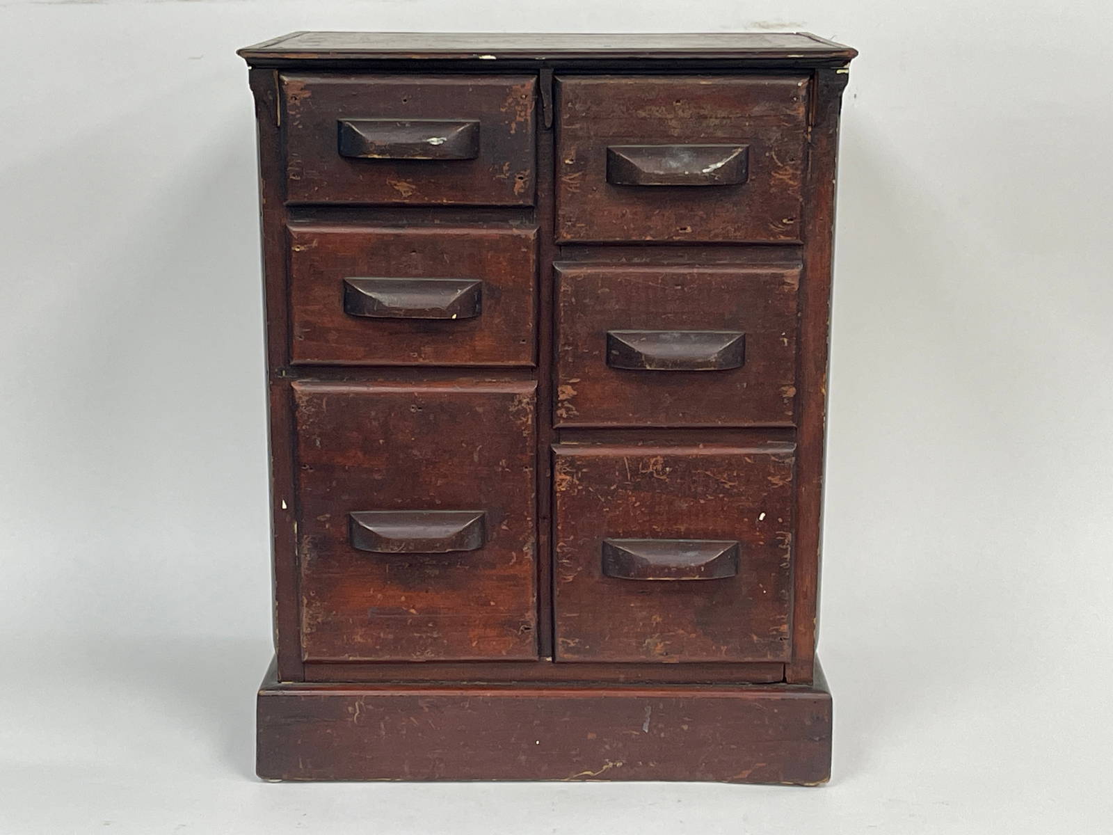 Nest Of 6 Drawers Cabinet W/ Carved Handles In The Old Ancient Original ...