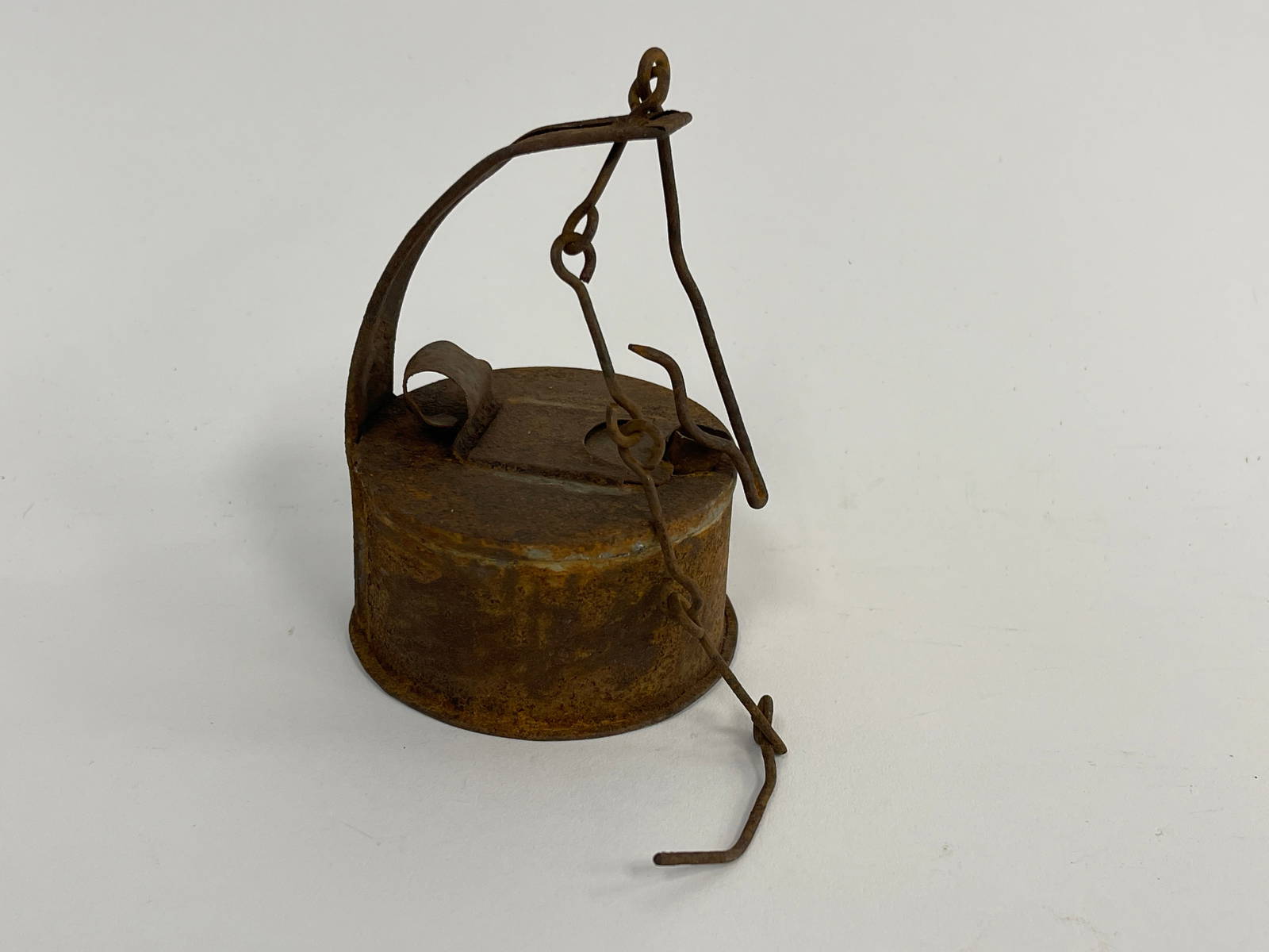 Complete Single Betty Lamp W/ Original Wick Pick Auction