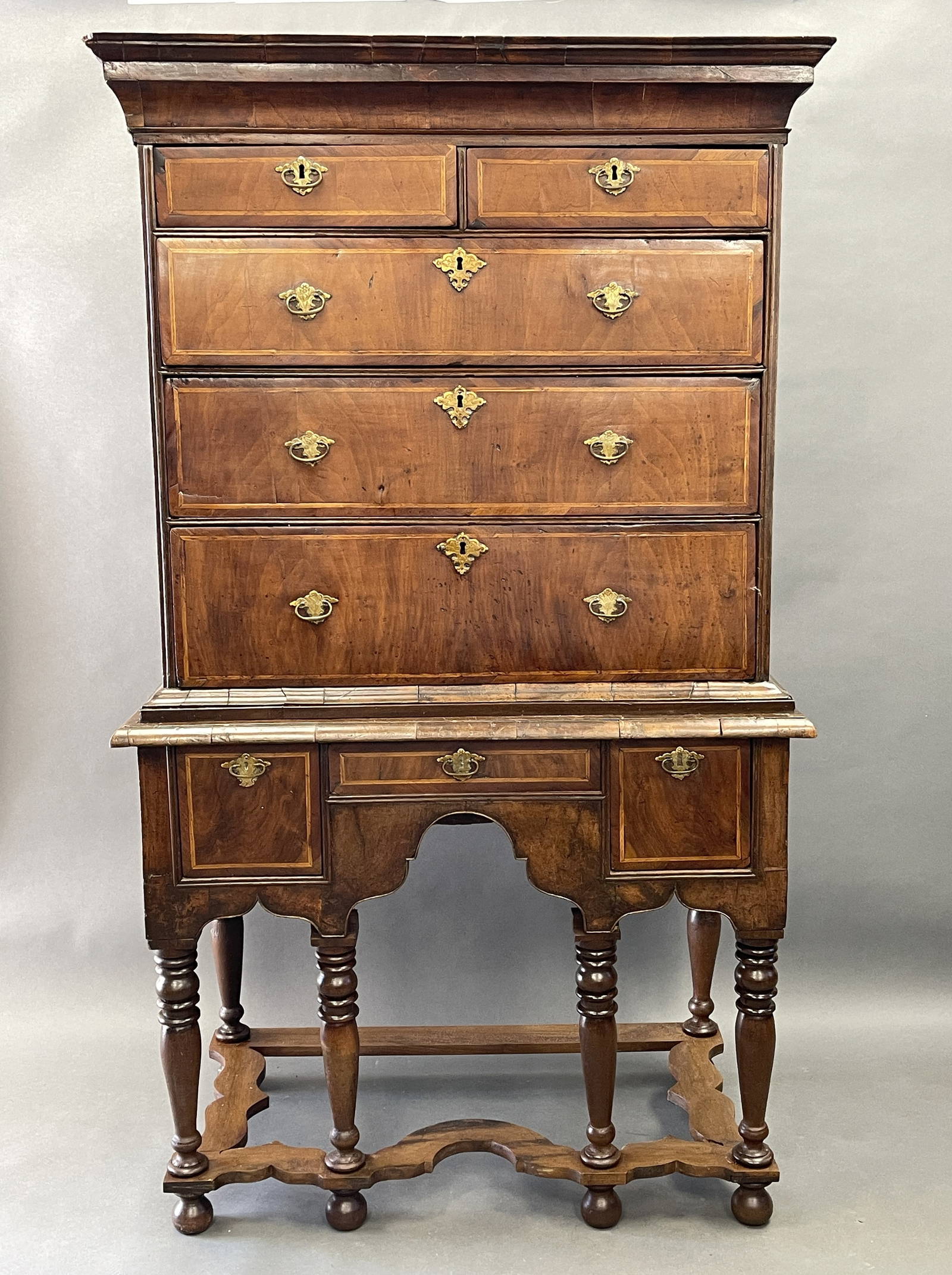 Early 18th C. William And Mary Highboy Auction