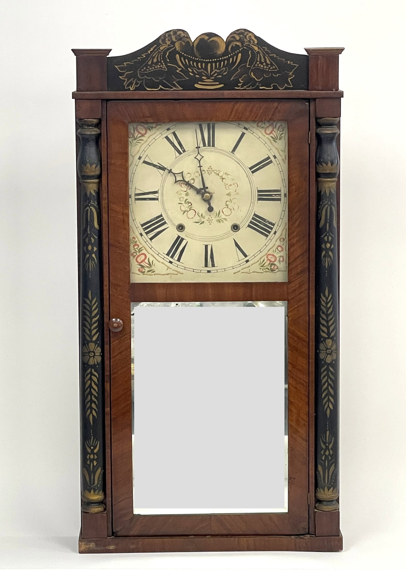 Wall Clock , Elisha Hotchkiss Jr ,burlington , Ct Auction