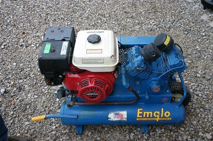 3: Emglo Dual Tank Air Compressor GU Honda 8 hp - NR