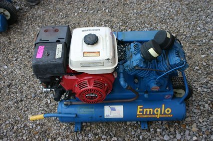 Emglo Dual Tank Air Compressor Gu Honda 8 Hp Nr