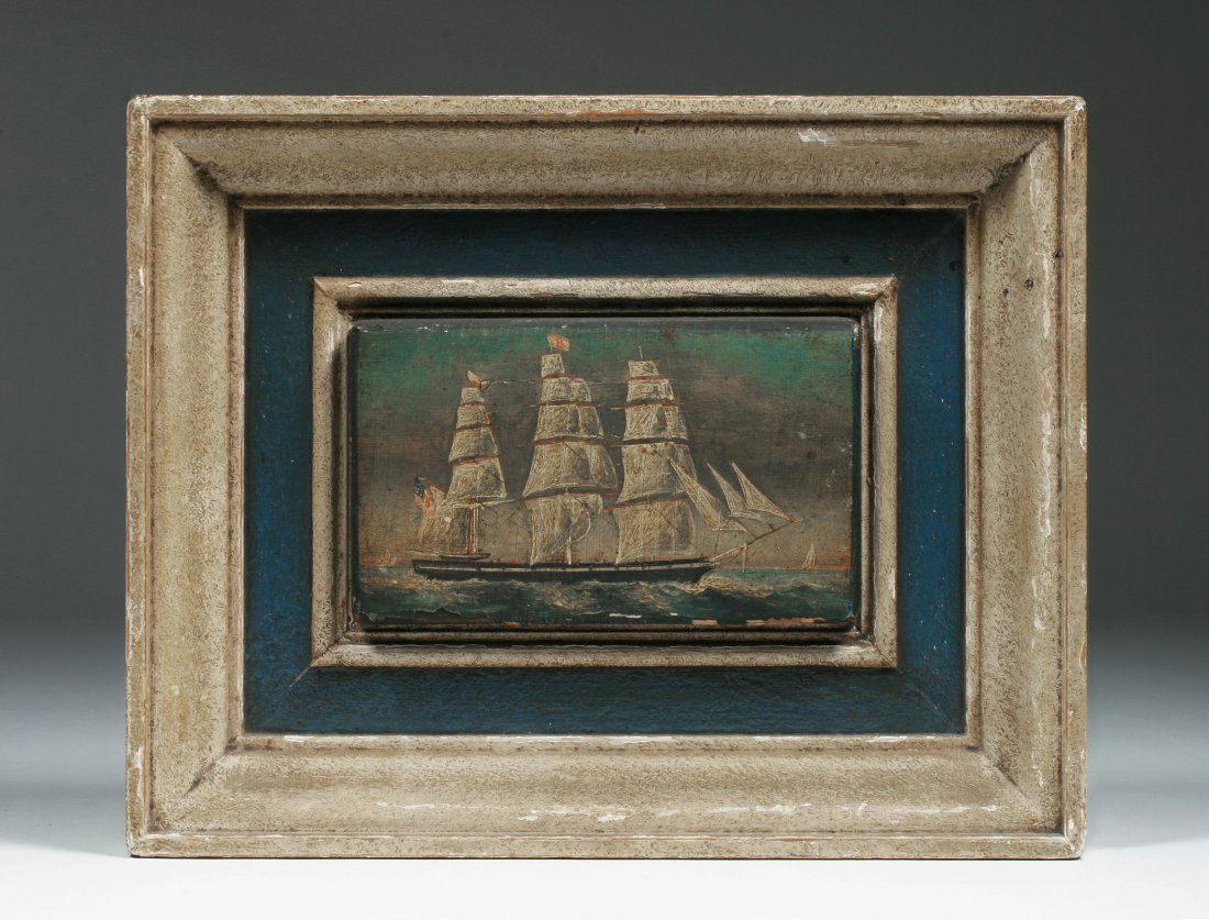 Clipper Ship Houqua 1844 - Early American Painting Auction