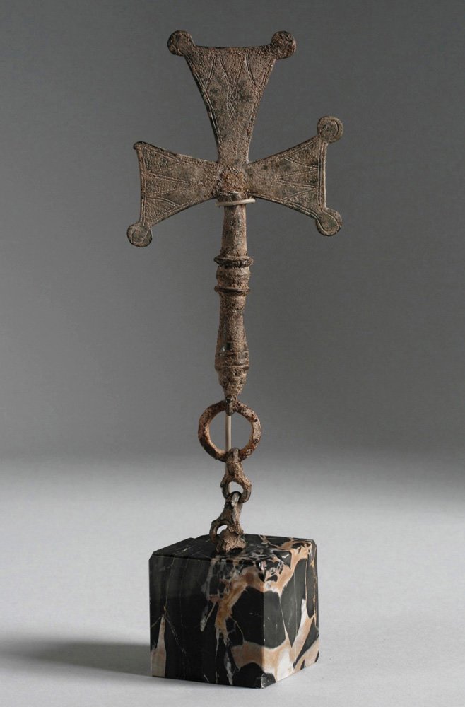 Byzantine Empire Bronze Processional Cross