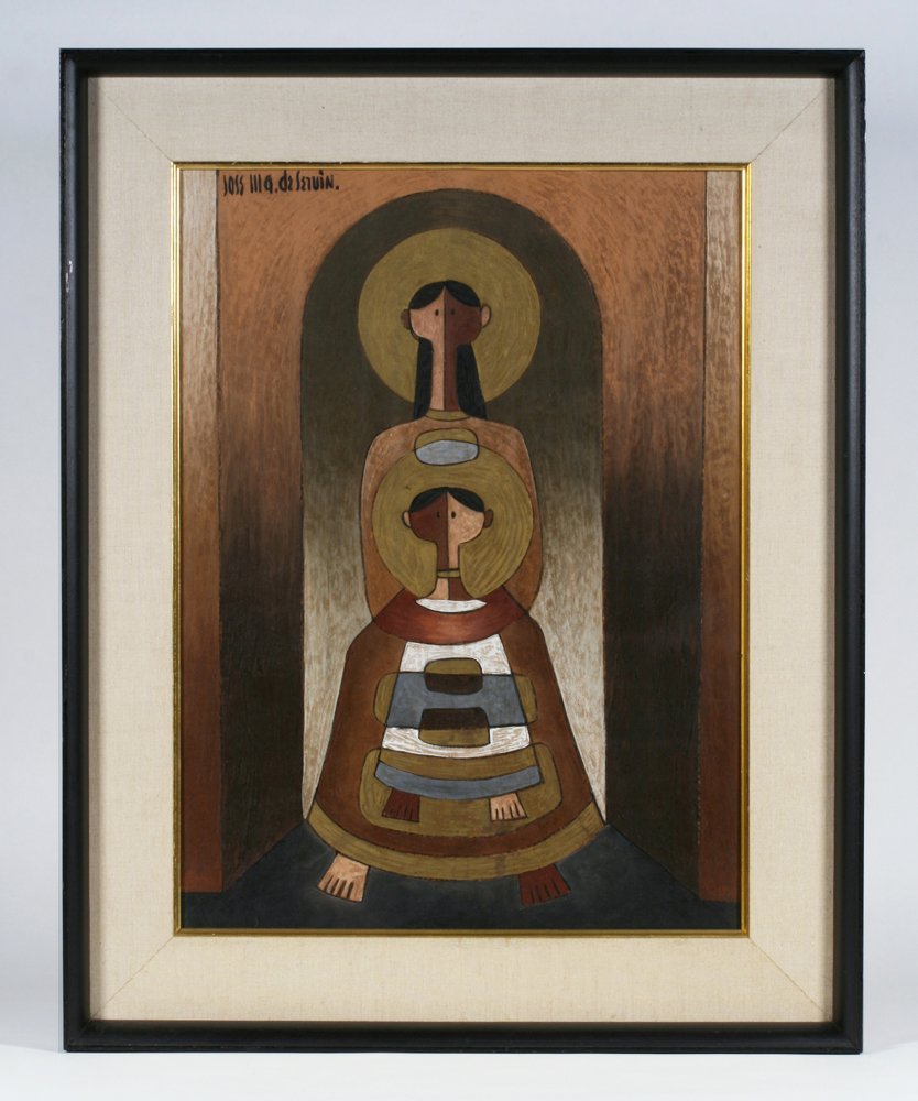 Jose Maria De Servin Modernist Mexican Painting 1970