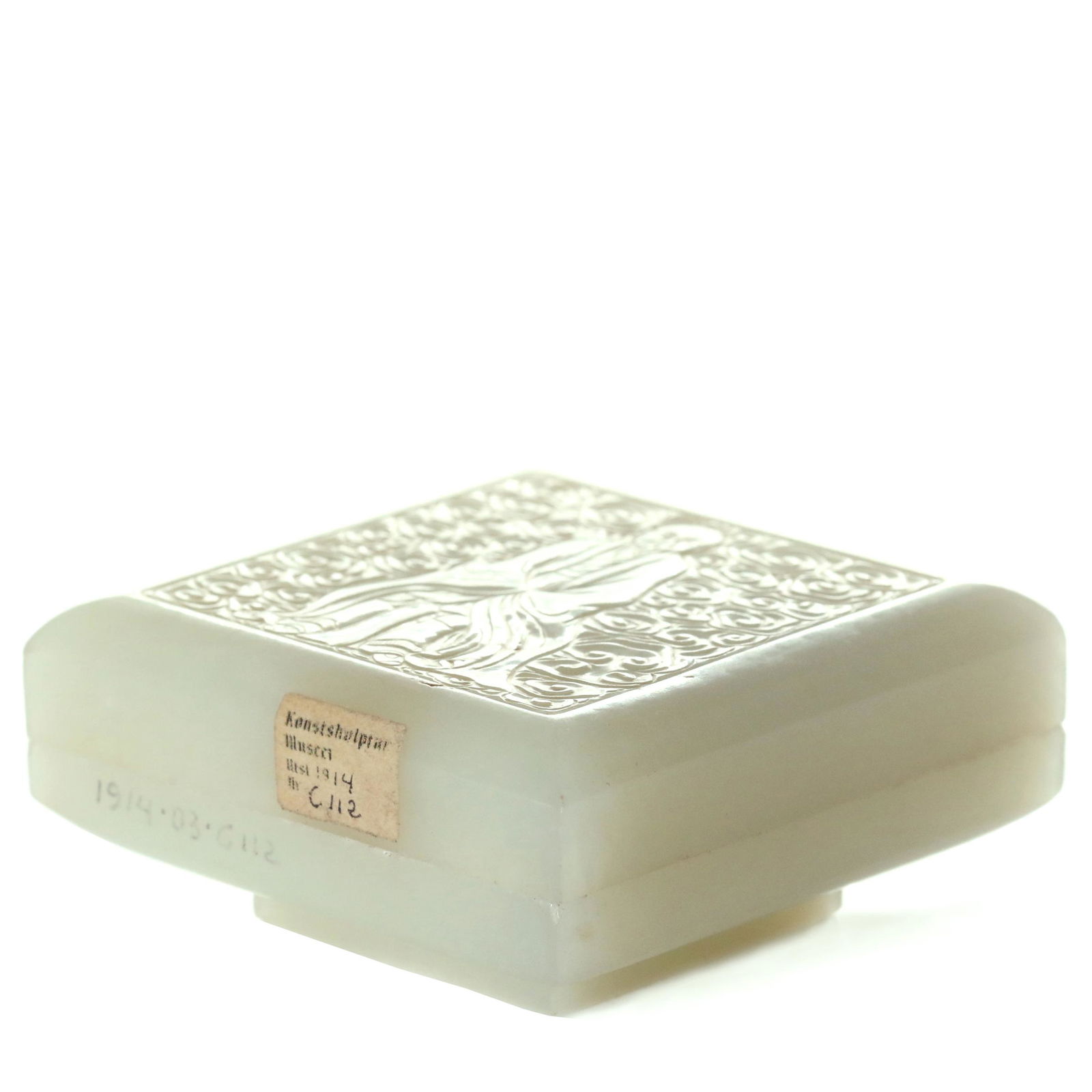A White Jade Box With Cover