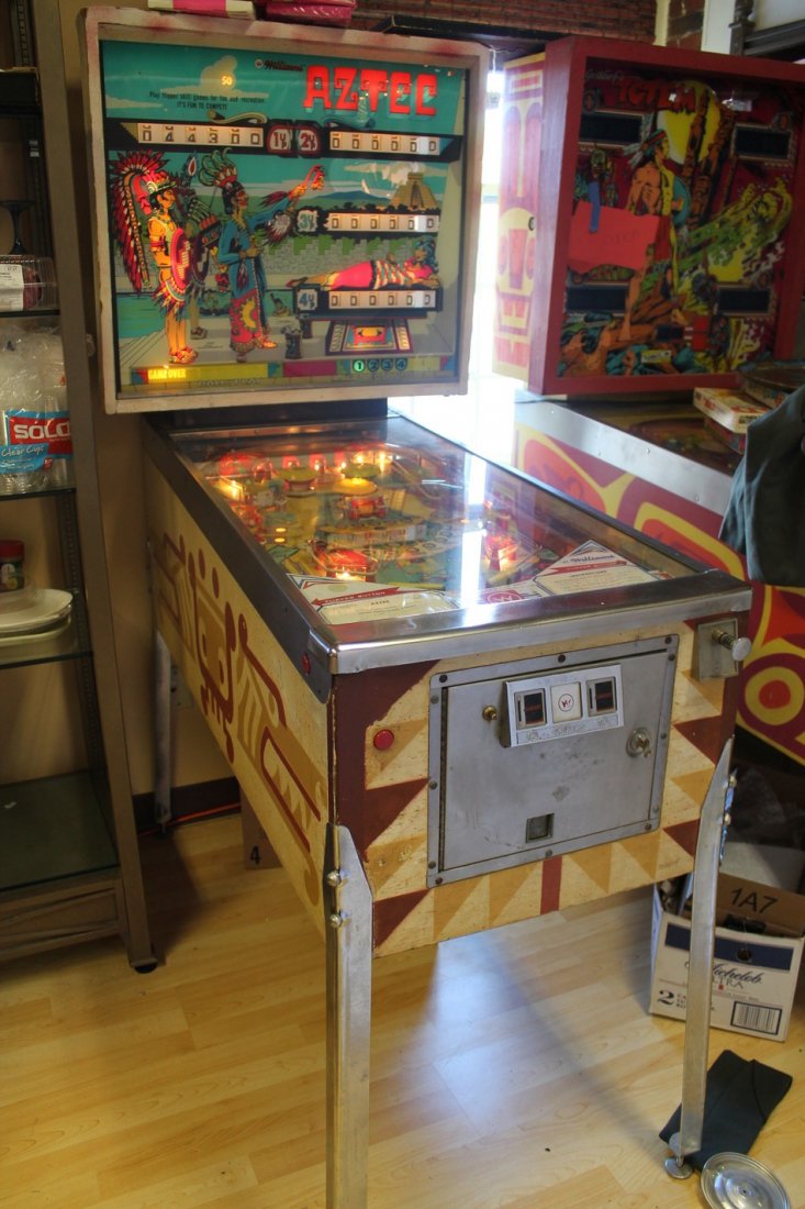 Vintage Aztec Pinball Machine