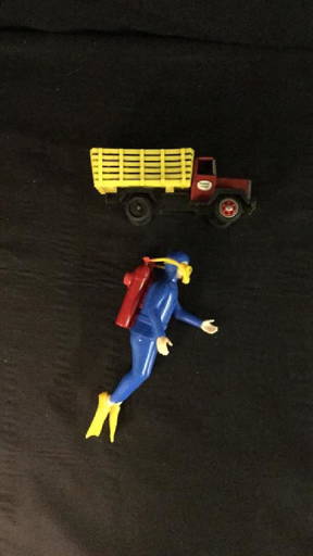Scuba Steve Toy And Metal Farm Truck