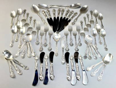 Antique R. Wallace & Son Sterling Silver Violet Pattern