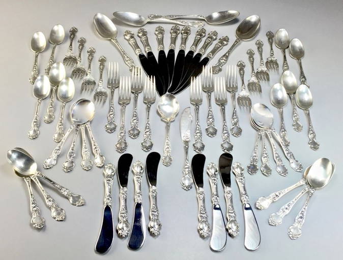 Antique R. Wallace & Son Sterling Silver Violet Pattern