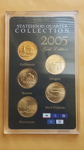 2005 Statehood Quarter Collection Gold Edition