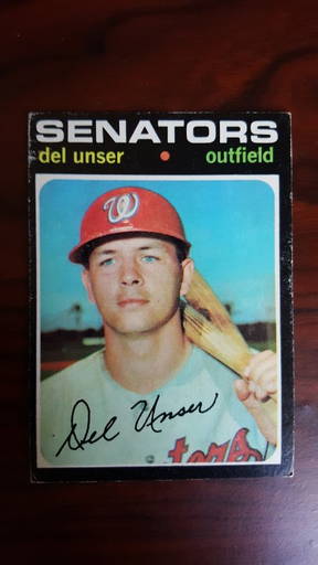 1971 Topps #33 Del Unser