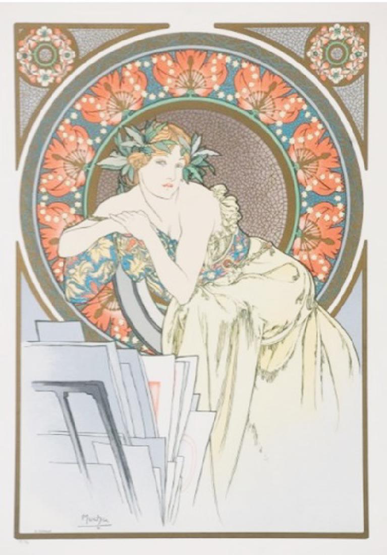 Signed Limited Edition Lithograph Alphonse Mucha