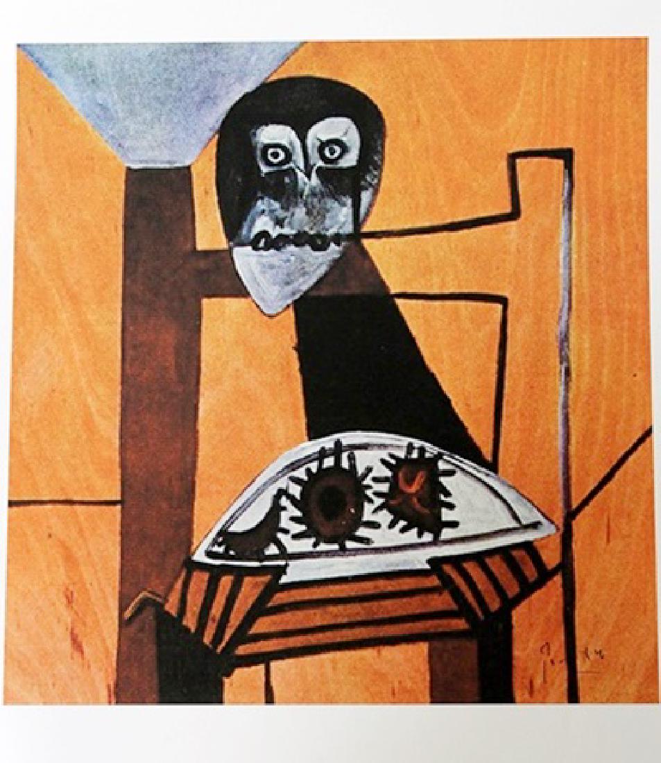 Pablo Picasso - Owl on a chair and sea urchins