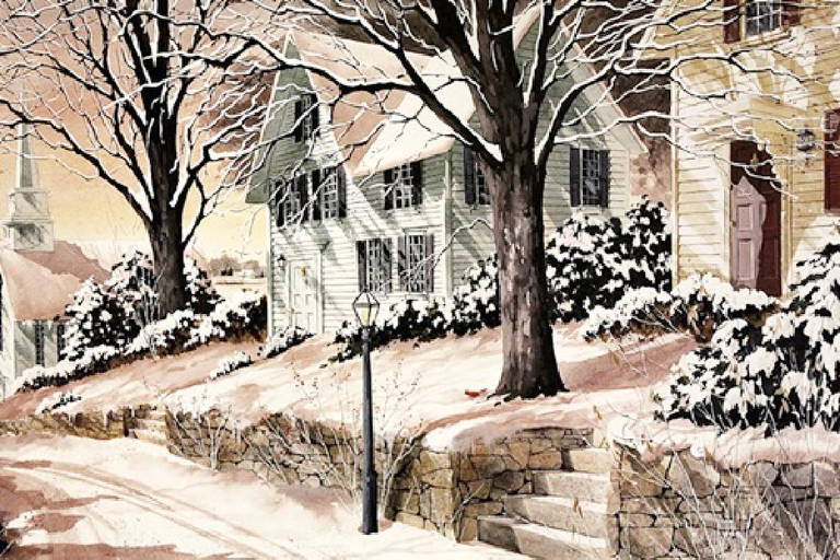 December Twilight D. Patchell Olson Lithograph