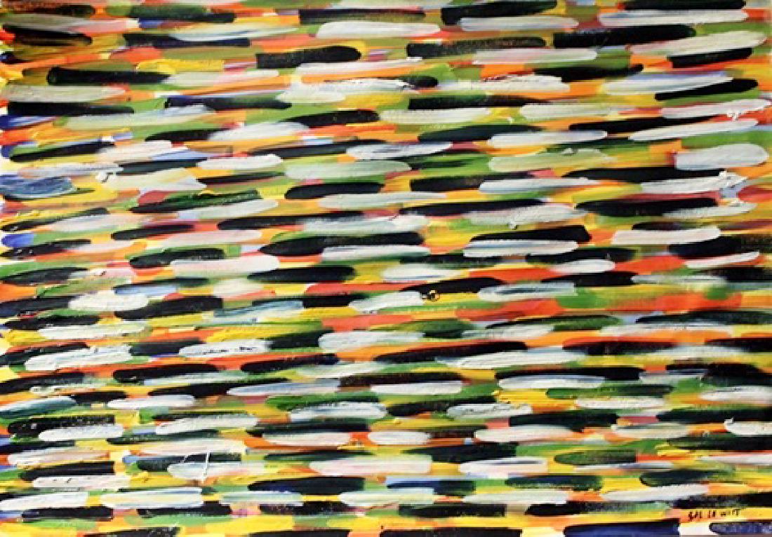 Sol Le Witt Oil On Paper