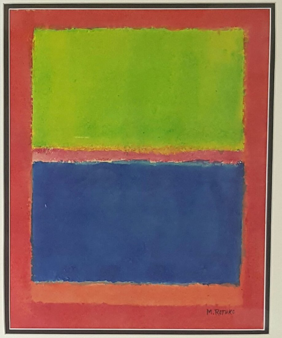 Mark Rothko (1903 1970) Gouache On Paper Attrib.