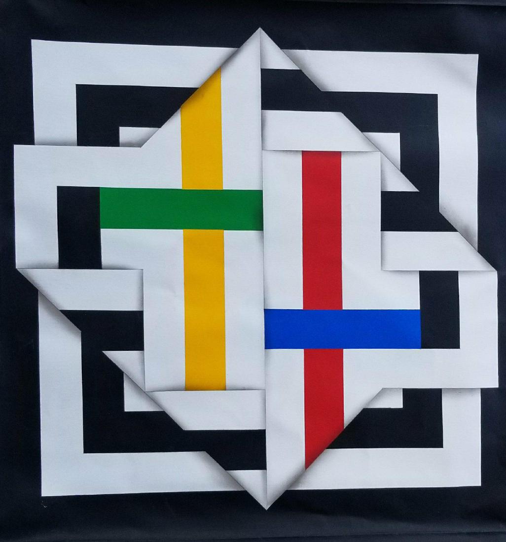 Omar Rayo (1928-2010) was a renowned Colombian Painter