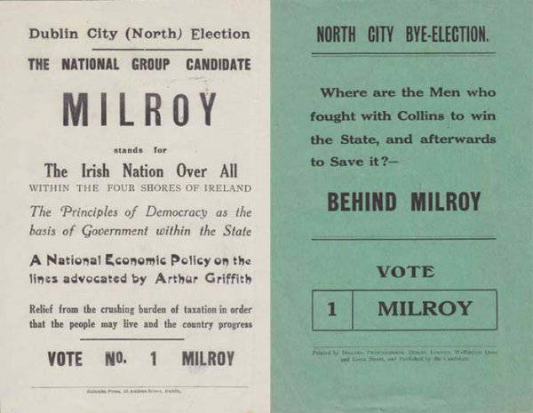 1924 27. Seán Milroy (1877 1946), Irish Volunteer