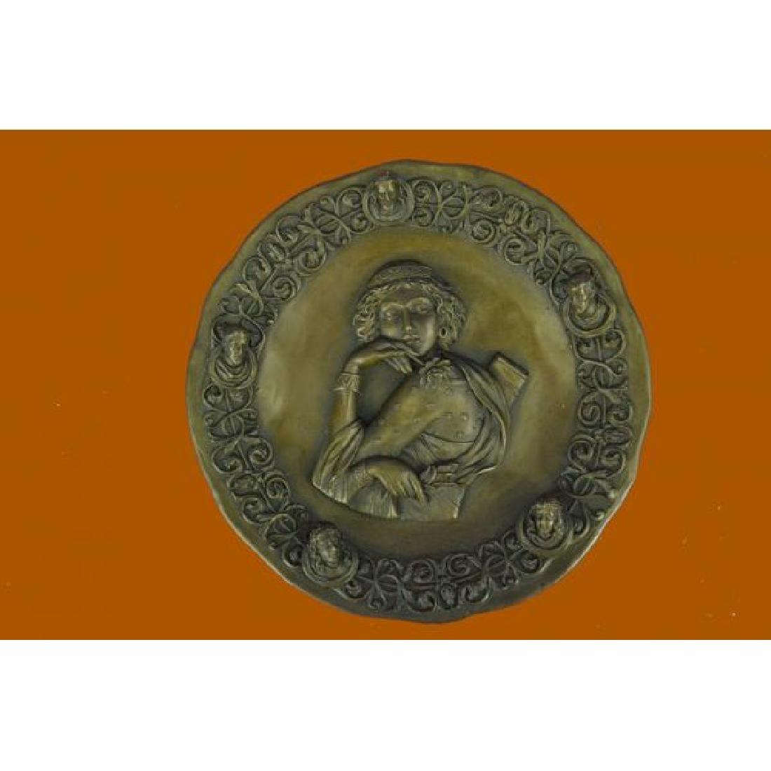 French Artist Jean Patoue Blossom Girl Bronze Sculpture