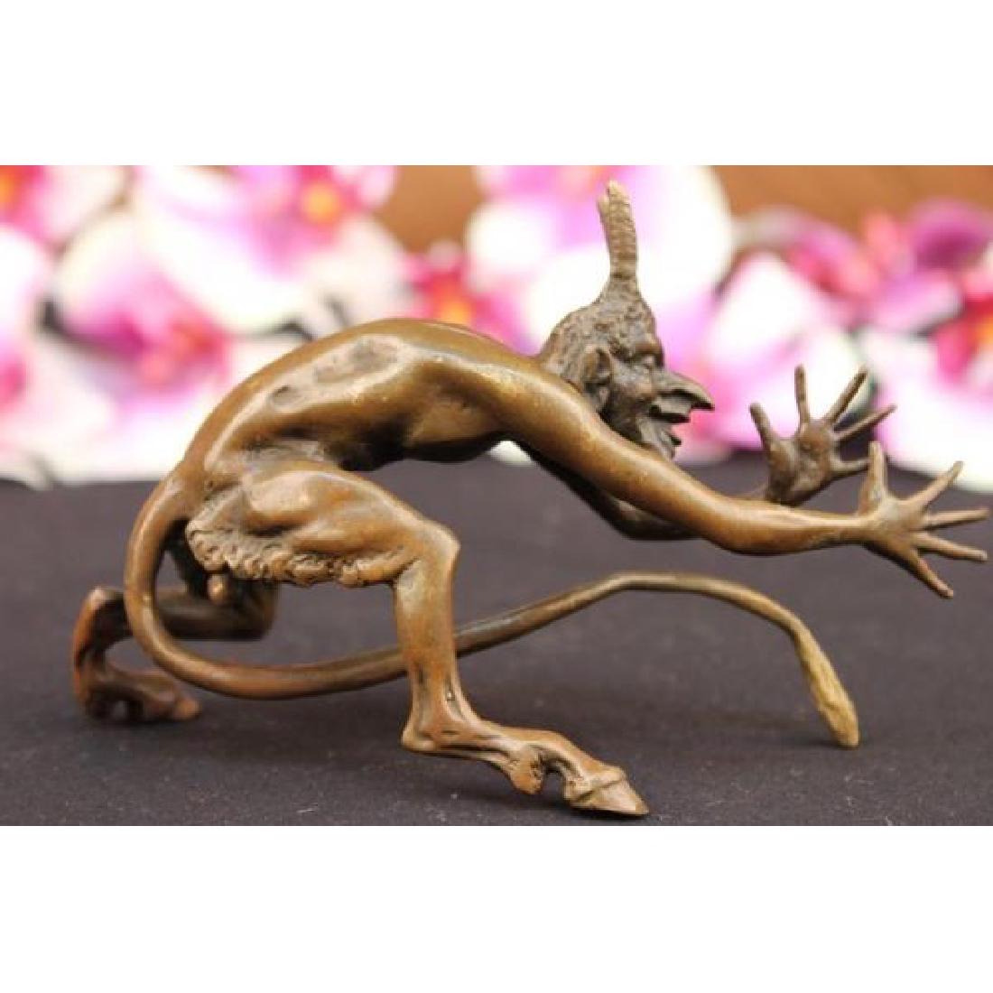 Vienna Bronze Bergman Satyr Devil Sculpture Figurine