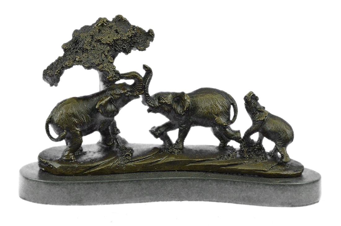 RICHARD ROHAC BRONZE AFRICAN FIGURES, THREE