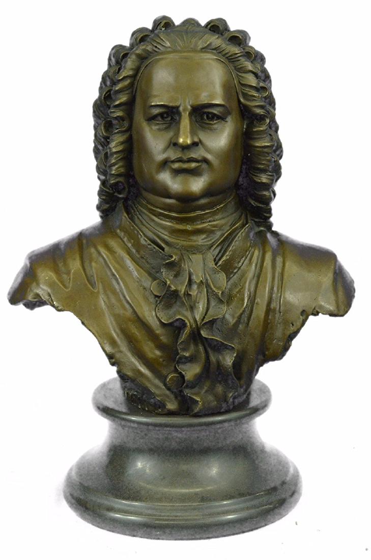 Johann Sebastian Bach The father of Music head Bronze