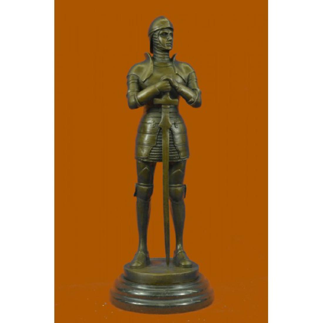 Knight with Armor Bronze Sculpture