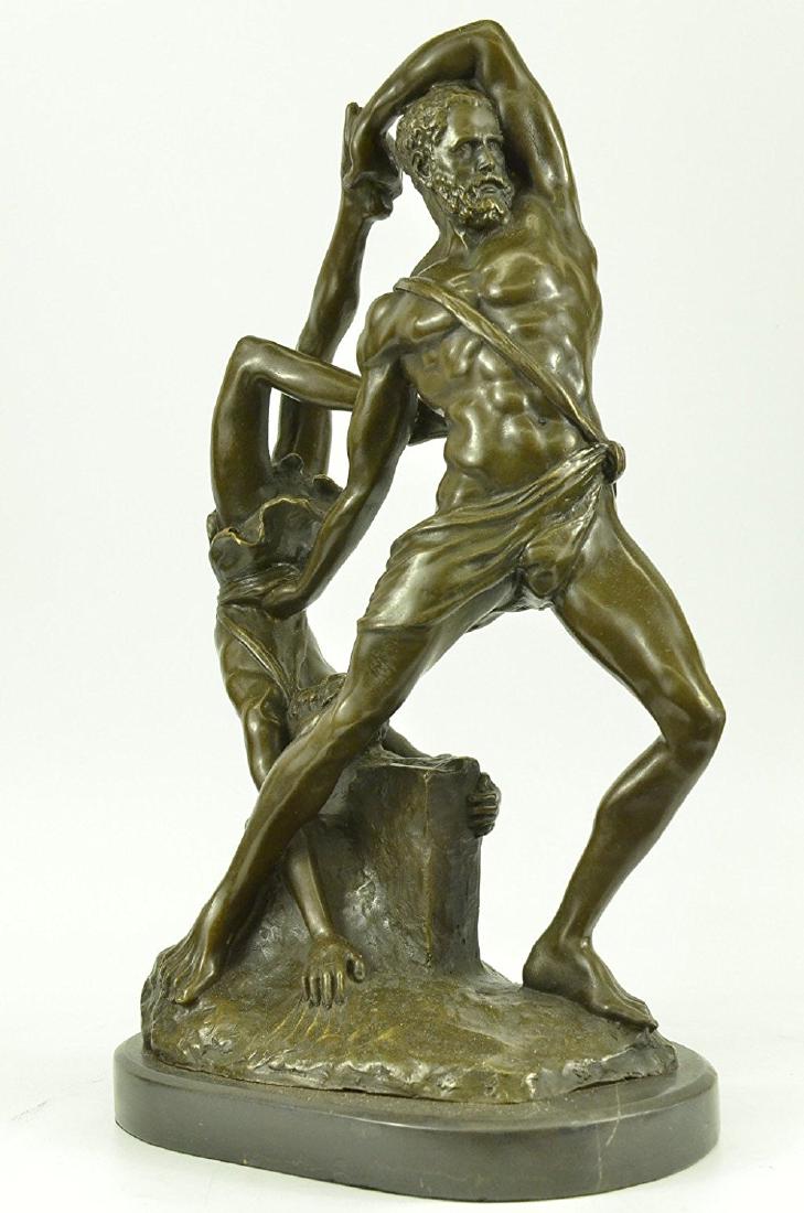 Greek God Wrestling Bronze Sculpture