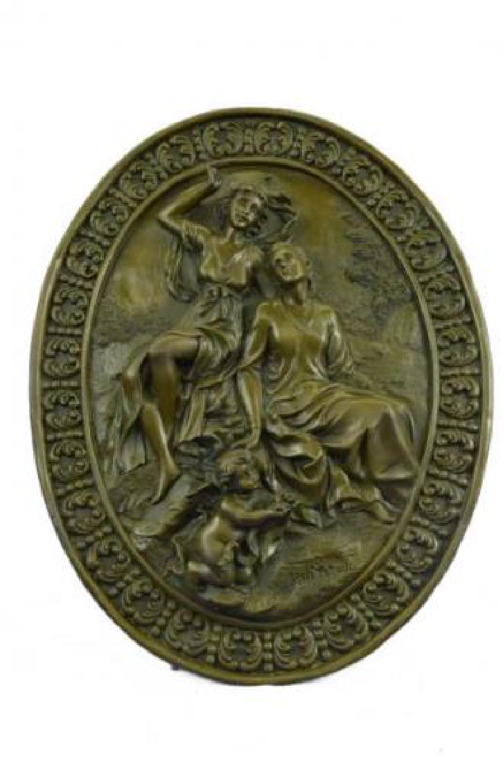 Renaissance Relief Wall Plaque Bronze Sculpture