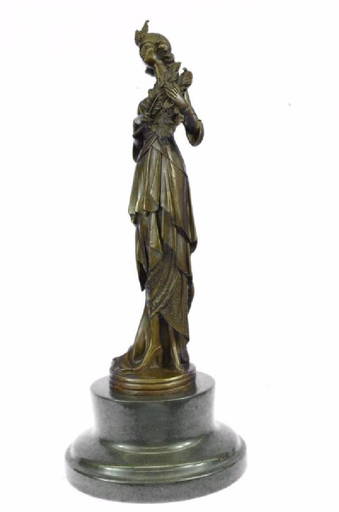 MILO BRONZE SCULPTURE FEATHER GOWN STATUE ART - May 24, 2019 | House of ...