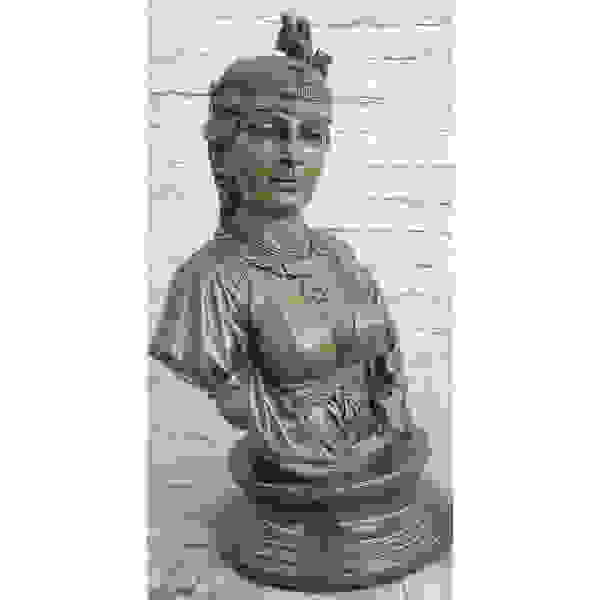Female Bronze Bust Sculpture