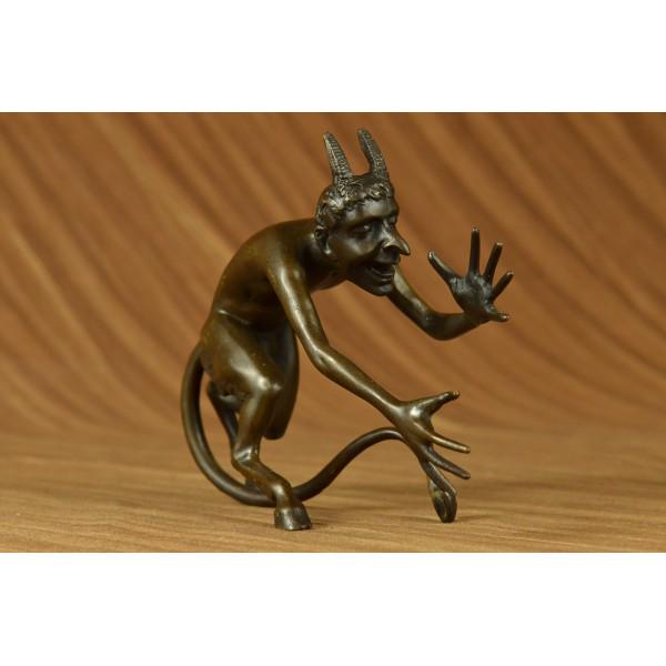 Satyr Chasing Nymph Bronze Sculpture