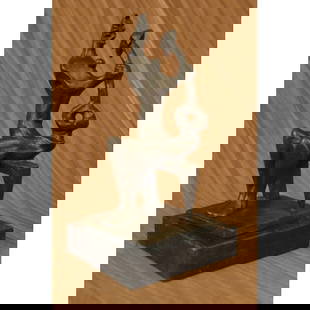 Yael Shalev (1924-2022) - Mother And Child, Bronze Sculpture. Auction