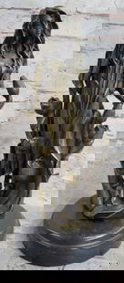 Edward Mccartan Bronze Sculpture Girl Drinking From A Shell Auction