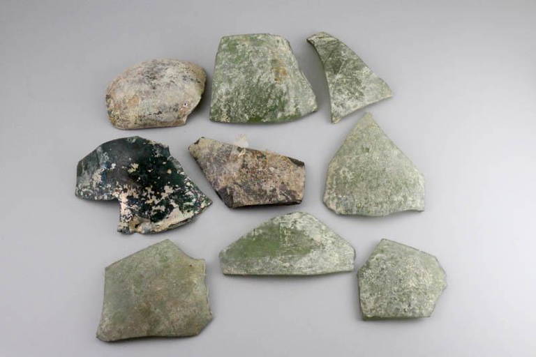 Box Of Glass And Artifacts From Wistar Site
