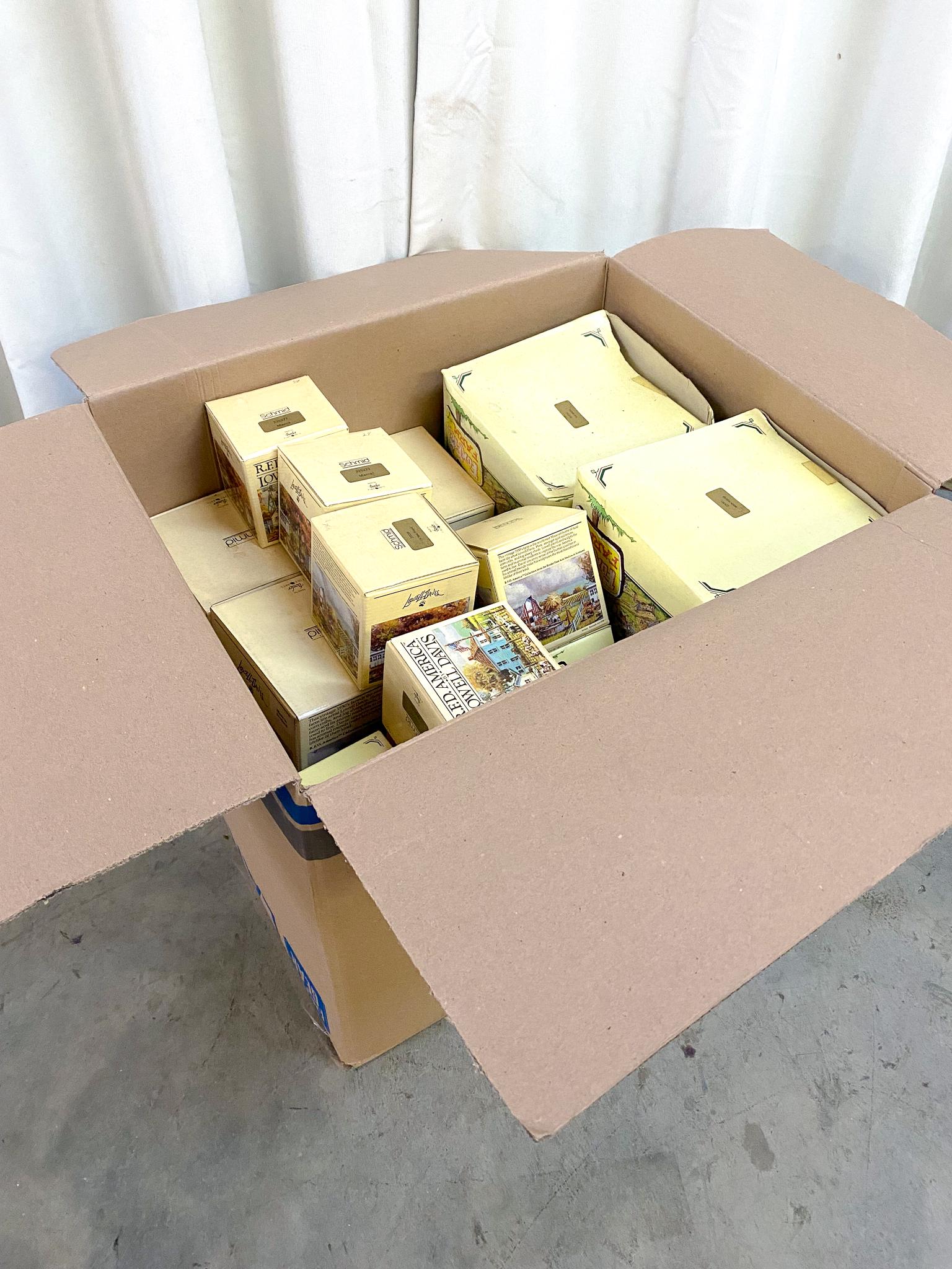 Large Lot Of Rfd America By Lowell Davis Figurines In Boxes Auction
