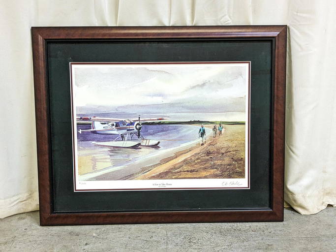 Framed Print, "a Few To Take Home," Signed By C. D. Clarke