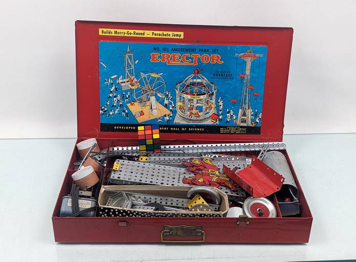 No. 10 1/2 Amusement Park Vintage Erector Set