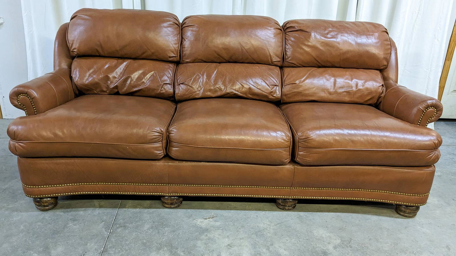 Hancock & Moore Leather Sofa Auction