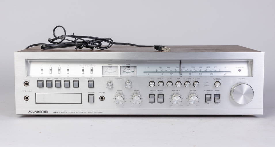 Vintage Soundesign Am/fm Stereo Receiver And 8 Track Player Model 5466