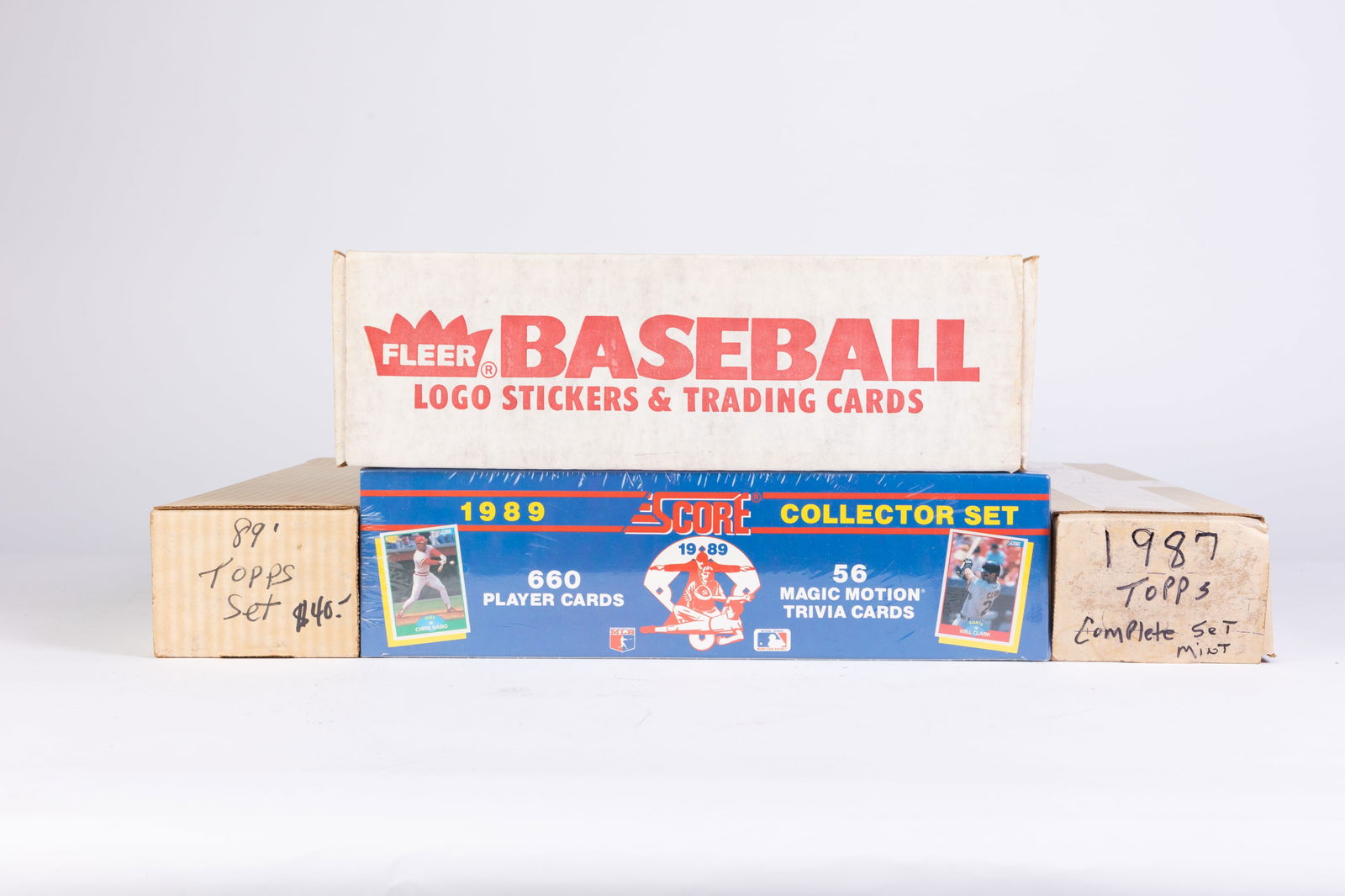 Four Sets Of Collectible Baseball Cards Auction