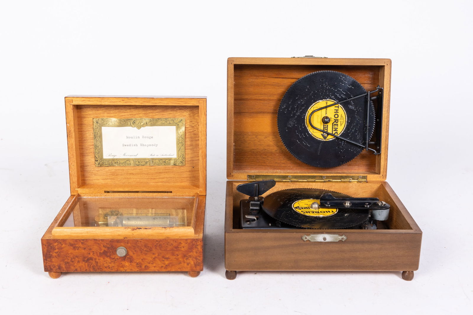 Two Swiss Music Boxes Auction