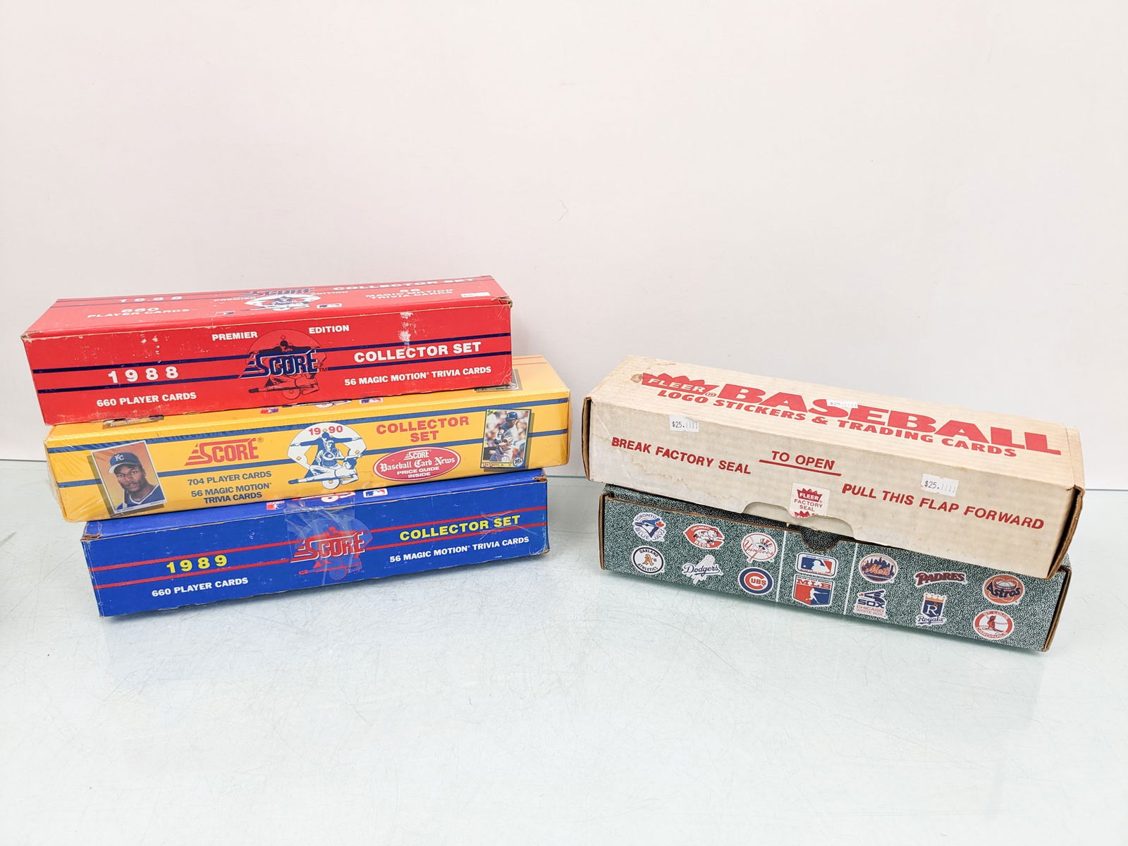 Five Complete Baseball Factory Sets Auction