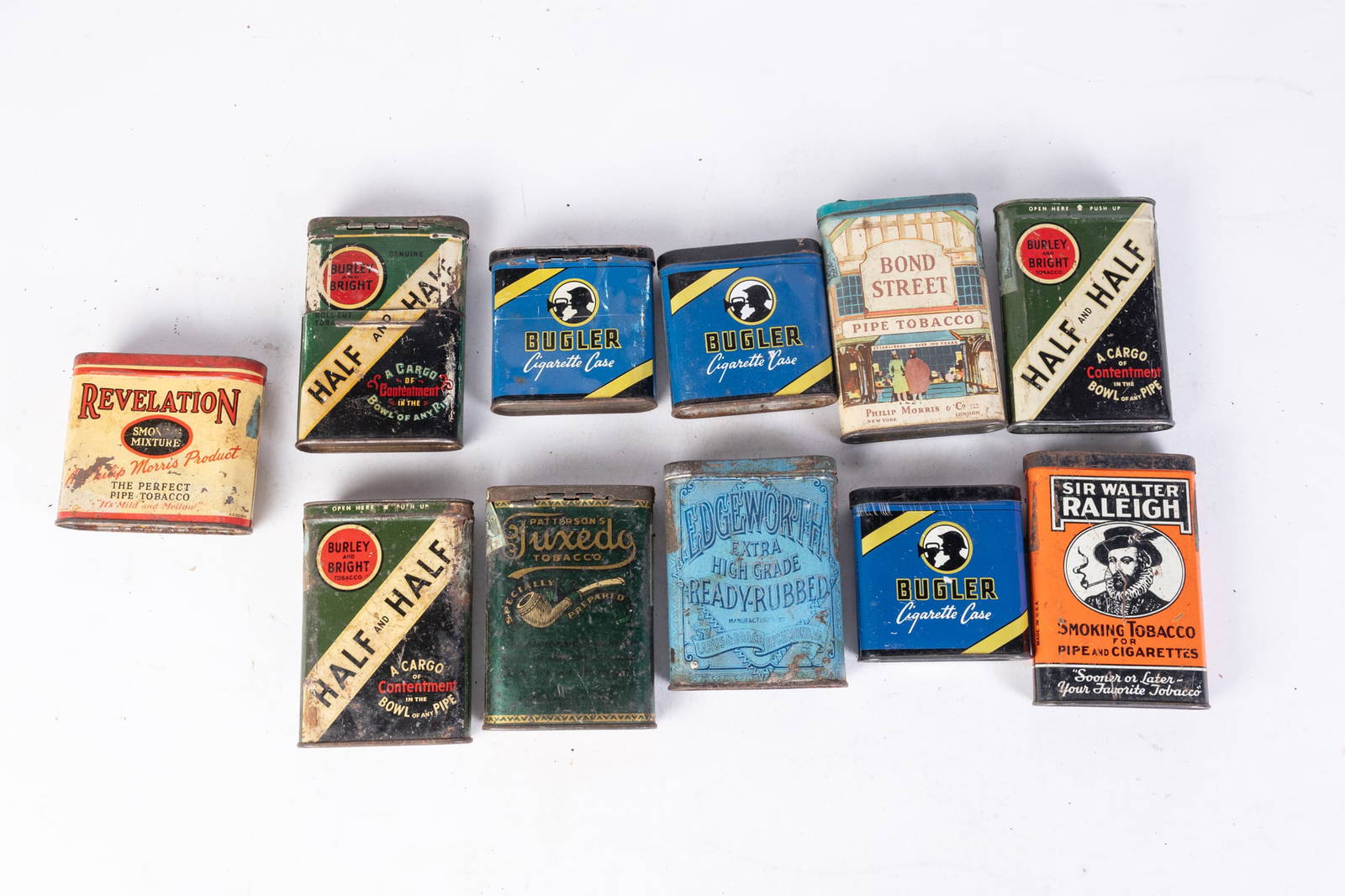Lot Of Vintage Pocket Tobacco Tins Auction